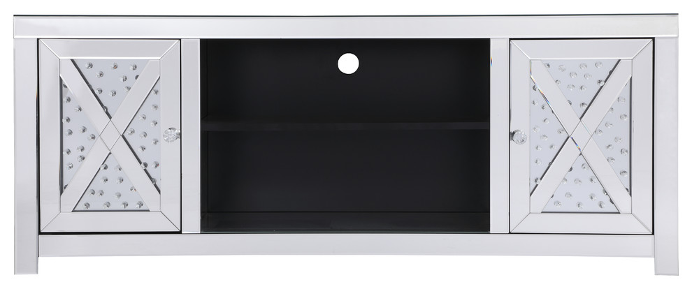 Crystal Mirrored TV Stand - Contemporary - Entertainment Centers And Tv ...