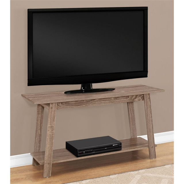 Tv Stand 42 Inch Console Living Room Bedroom Laminate Brown ...