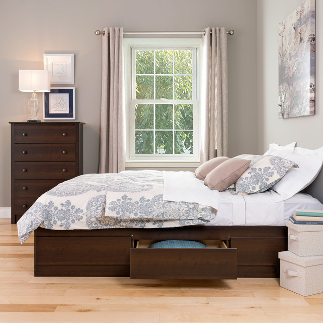 Full Storage Bed with Drawers - Transitional - Panel Beds - by ...