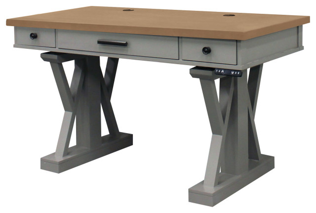 Parker House Americana Modern 56" Power Lift Desk, from 23" to 48.5 ...