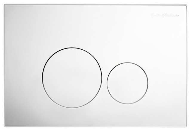 Wall Mount Actuator Flush Push Button Plate, Polished Chrome ...