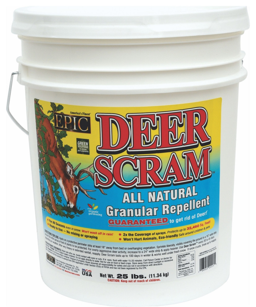 Enviro Pro Deer Scram Repellent Granular White Pail, 25 Pounds ...