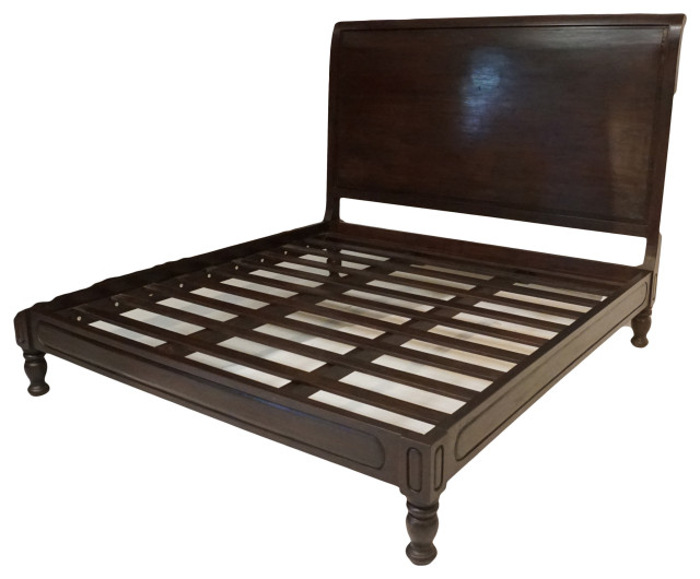 Teak High Back Bed - Traditional - Platform Beds - by Idlewild Imports ...