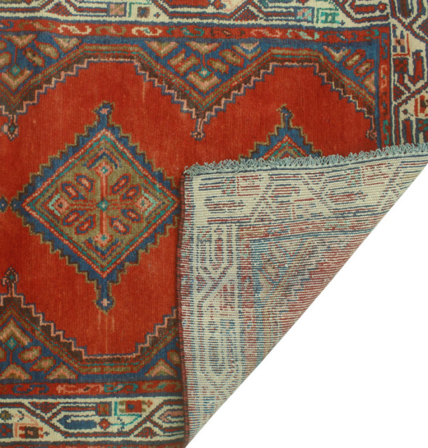 Fine Vintage Distressed Roxann Rust/Beige Runner, 2'9x9'7 ...