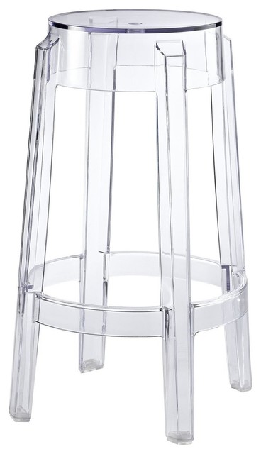 Transparent Stool in Transparent Crystal Counter Height Clear Counter ...