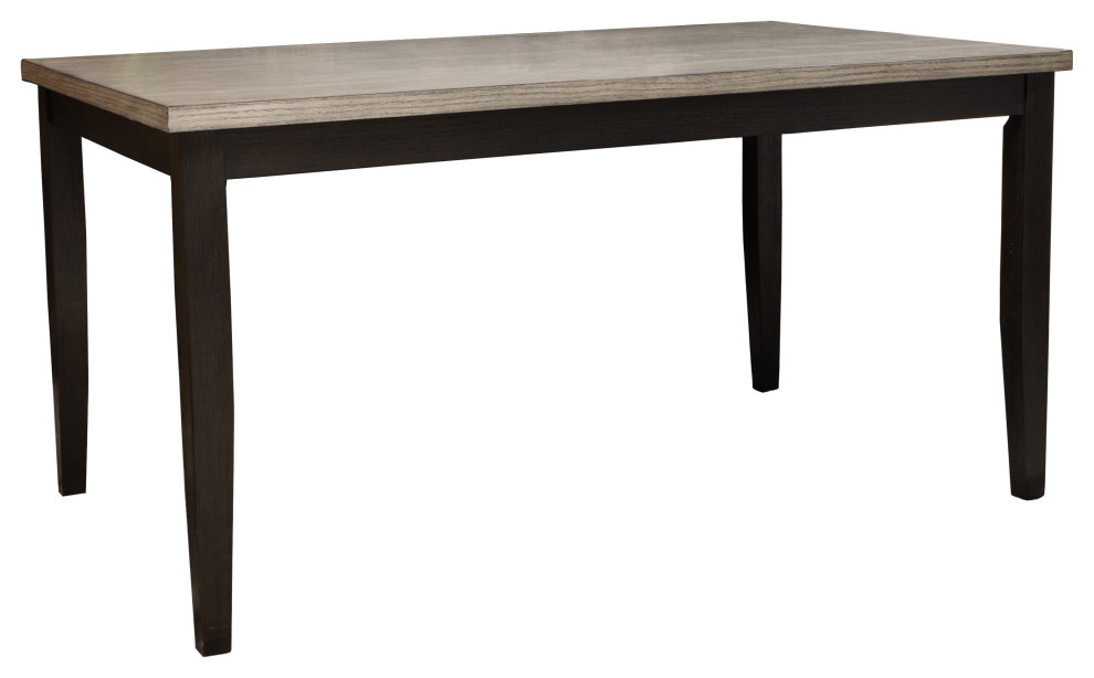 Pearce Wood Dining Two-Toned Table - Transitional - Dining Tables - by ...