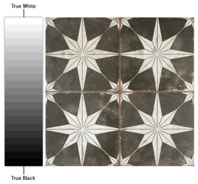 Kings Star Night Ceramic Floor and Wall Tile, Sample - Farmhouse - Wall ...