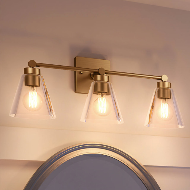 Luxury New Traditional Bath Light, Satin Brass, UEX2570 - Transitional ...