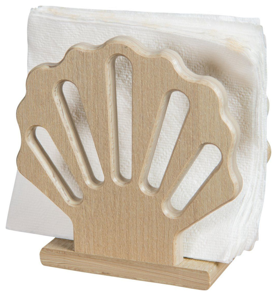 Seashell Napkin Holder - Beach Style - Napkin Holders - by Furniture ...