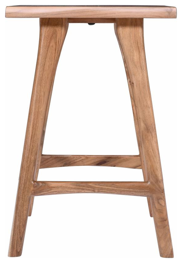 Sedona Solid Wood Rustic Backless Counter Barstool - Set of 2 ...
