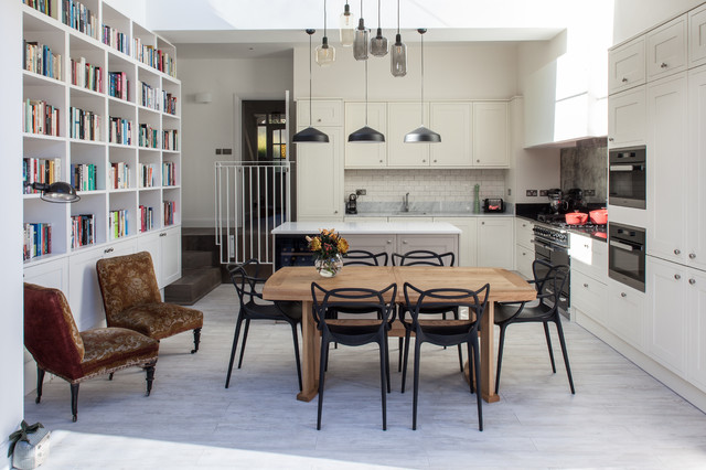 Room of the Week: A Kitchen-diner and Library for a 1920s Home | Houzz IE