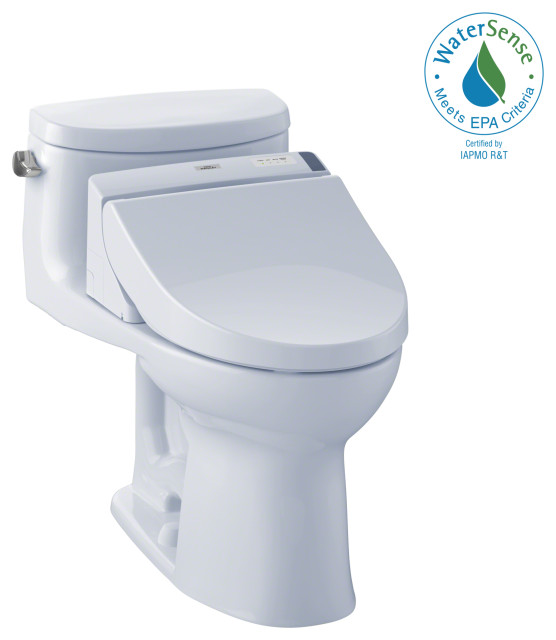 Toto Supreme Ii Washlet+ C200 1-Piece Toilet, Cotton - Contemporary ...