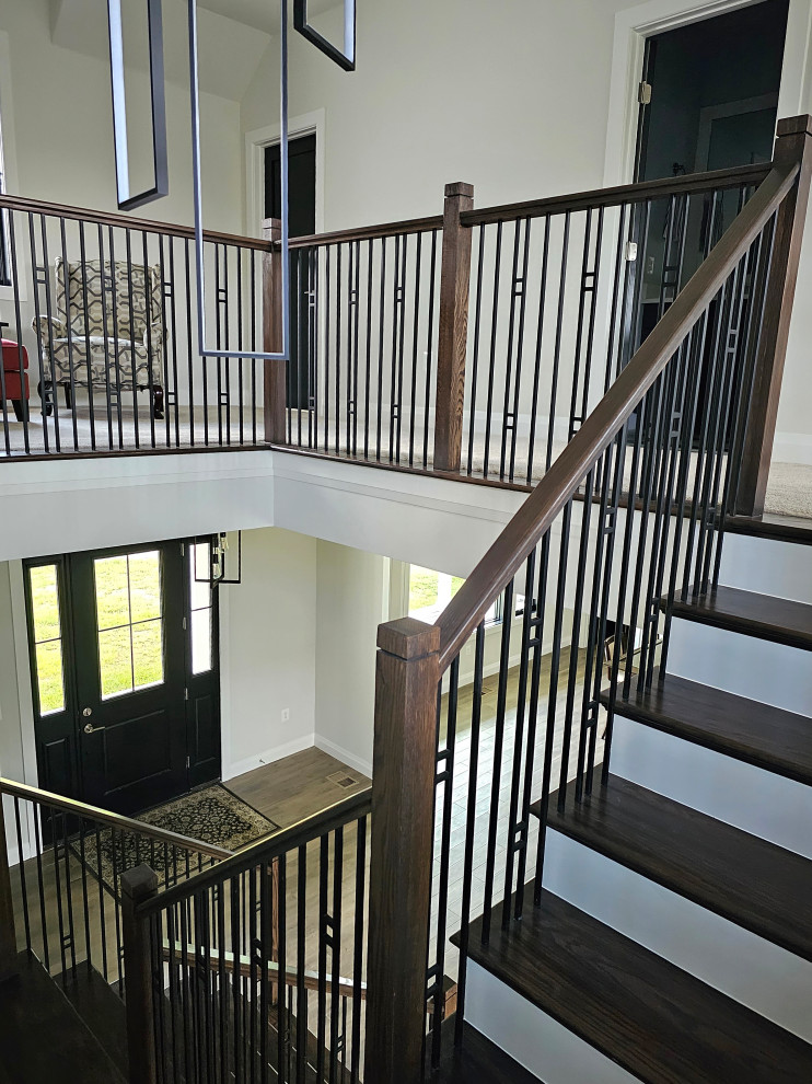 109_Impressive Floating Staircase in Countryside Retreat, Upper ...