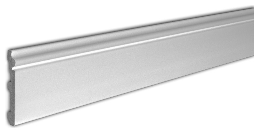 4-3/4" Plain Recycled Polystyrene Baseboard Moulding - Traditional ...
