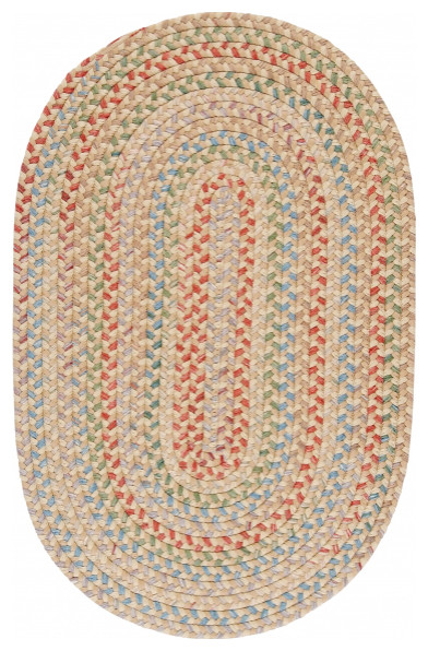Charlesgate Neutral 5x7, Oval, Braided Rug - Contemporary - Area Rugs ...