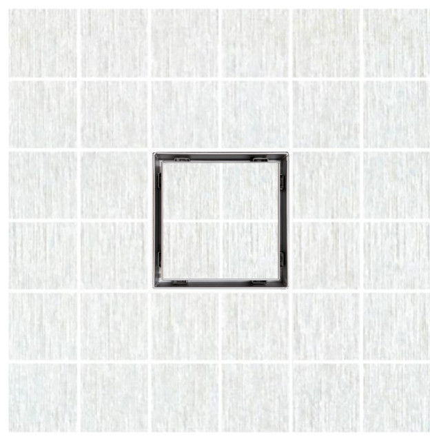 SereneDrains Square Shower Drain 304 Stainless Steel Tile Insert 5 Inch ...