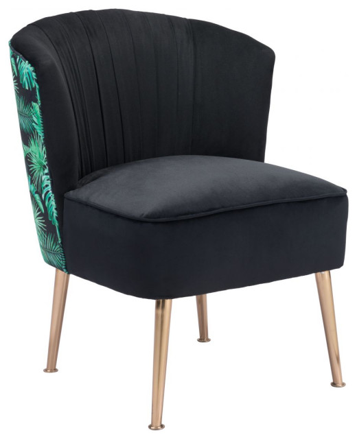 Tonya Accent Chair Black/Tropical Print - Tropical - Armchairs And ...