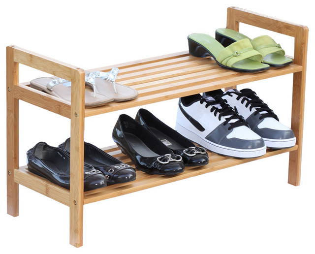 Oceanstar 2 Tier Bamboo Shoe Rack, 2 Tier - Transitional - Shoe Storage ...
