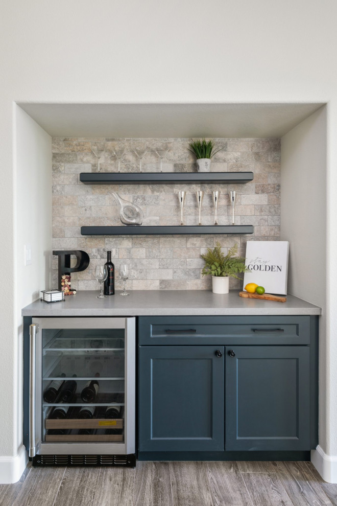 Bold Blue Wet Bar Renovation Transitional Home Bar Orange County Bold Blue Wet Bar Renovation Transitional Home Bar Orange County
