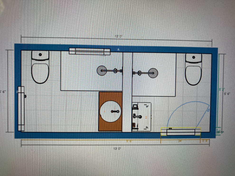 Splitting a Shared Master Bath in Two