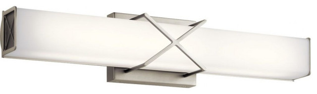 2 Light Linear Vanity Light Approved for Damp Locations - Contemporary ...