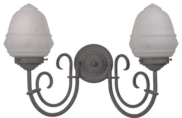 2-Light Platinum Rust Interior Sconce - Traditional - Wall Sconces - by ...