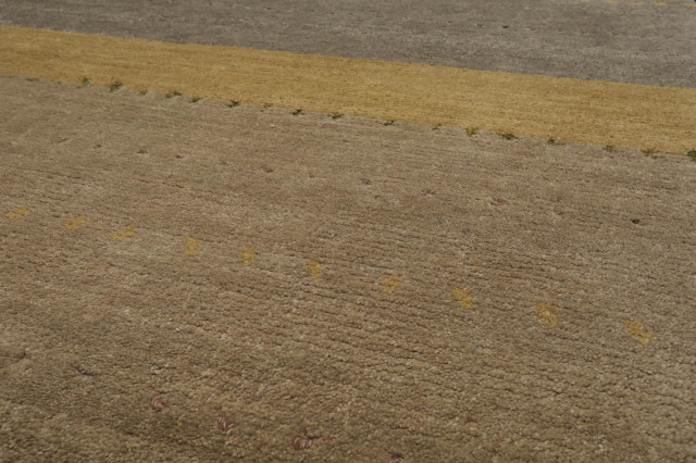 5'x7' Hand Knotted Wool Tibetan Oriental Area Rug, Moss, Gray Color ...