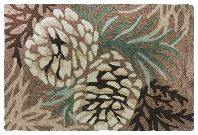 JellyBean Accent Rug Pine Cone - Rustic - Area Rugs - by Home Comfort ...