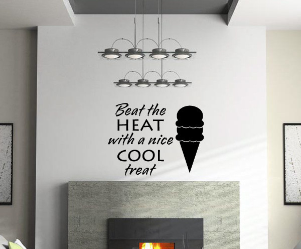 Beat the Heat Vinyl Wall Decal hd125, 23 in. - Contemporary - Wall ...