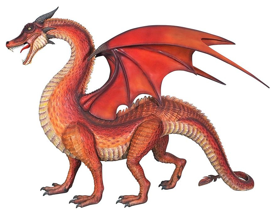 Design Toscano Giant Welsh Red Dragon Statue - Contemporary - Garden ...