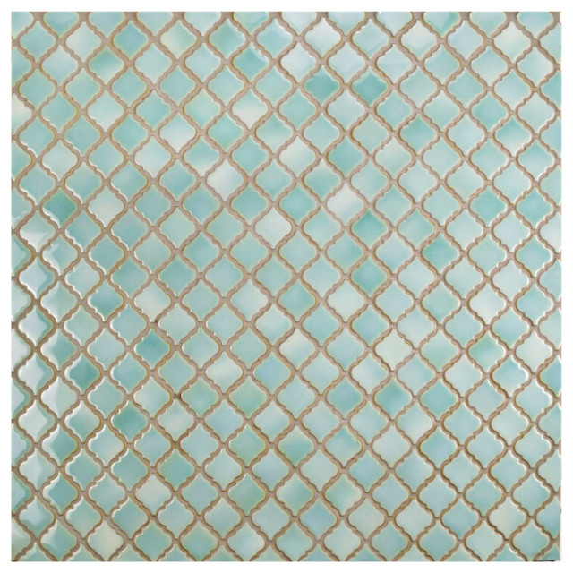 Hudson Tangier Mosaic Floor and Wall Tile, Mint Green, Sample ...