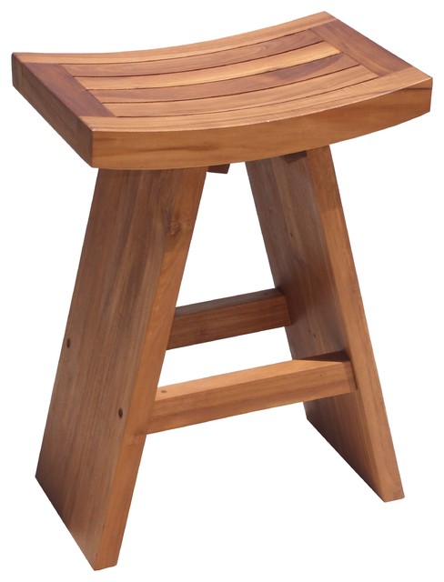The Original 24" Tall Asia® Teak Counter Stool - Asian - Outdoor Bar Stools And Counter Stools ...