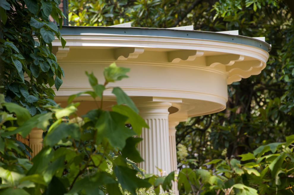 Classic Round Portico Addition - Traditional - House Exterior - Atlanta ...