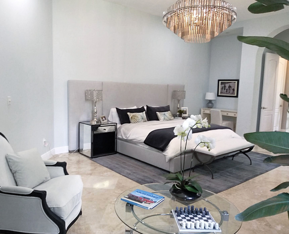 Cutler Bay Master Bedroom Design - Mediterranean - Bedroom - Miami - by ...