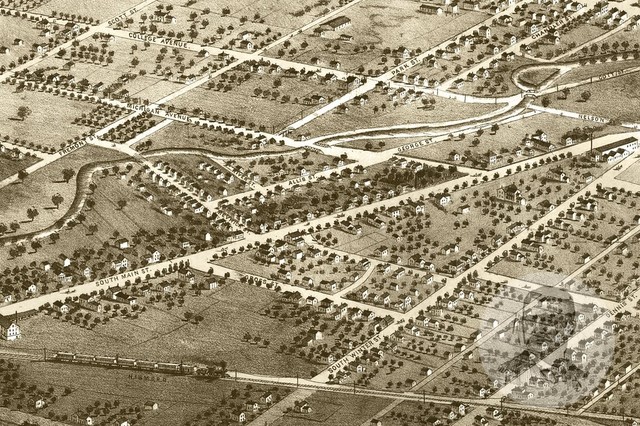 Old Map of Adrian Michigan 1866, Vintage Map Art Print, 18"x24 ...