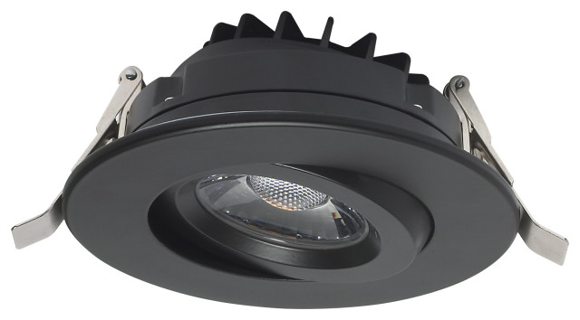 12 Watt LED Downlight - Gimbaled - 4 in. - 120 Volt - Round - Remote ...