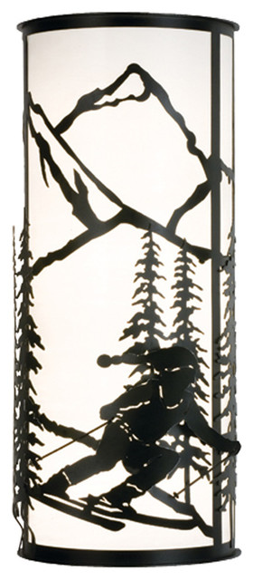 Alpine Right Wall Sconce, 13" x 9" x 30" - Rustic - Wall Sconces - by ...