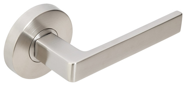 Tokyo Lever, Tubular Passage, Backset, Satin Stainless Steel, 2-3/8 ...