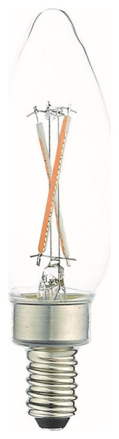 2.4W E12 Candelabra Base B10 Torpedo Filament Graphene LED Replacement ...