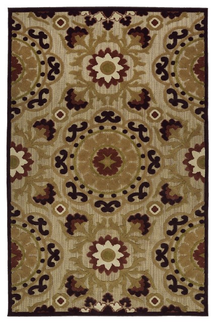 Kaleen A Breath of Fresh Air Collection Rug, Brown, 2'1x4 ...