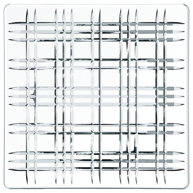Nachtmann Square Crystal 11 Inch Square Plate - Traditional - Dinner ...