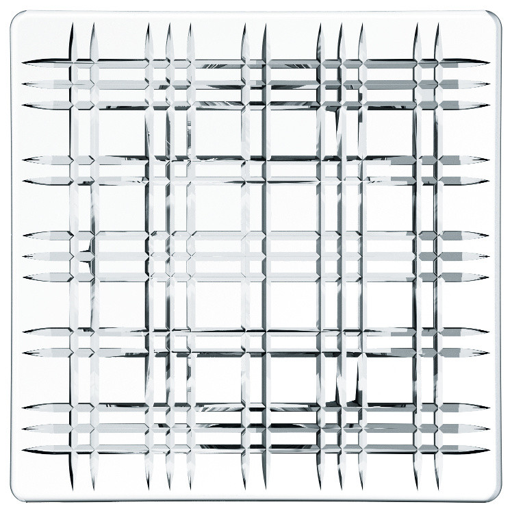 Nachtmann Square Crystal 11 Inch Square Plate - Traditional - Dinner ...
