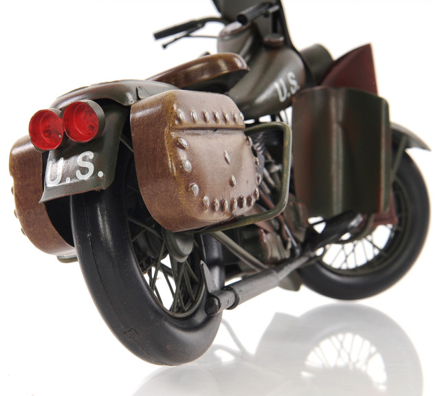 1942 WLA MODEL 1:12 Collectible Metal scale model Motorcycle ...