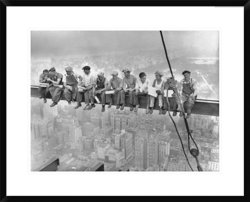 New York Construction Workers Lunching On A Crossbeam, 1932 Artwork, 30 ...