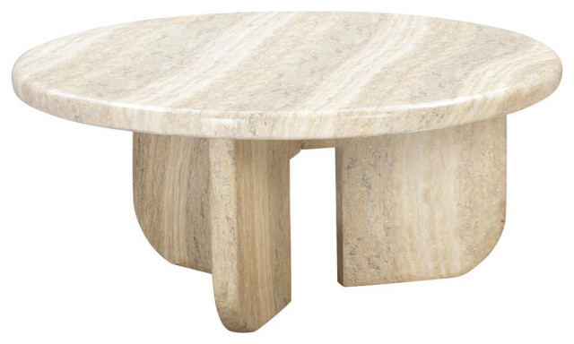 Patrizia Concrete Round Coffee Table - Transitional - Coffee Tables ...