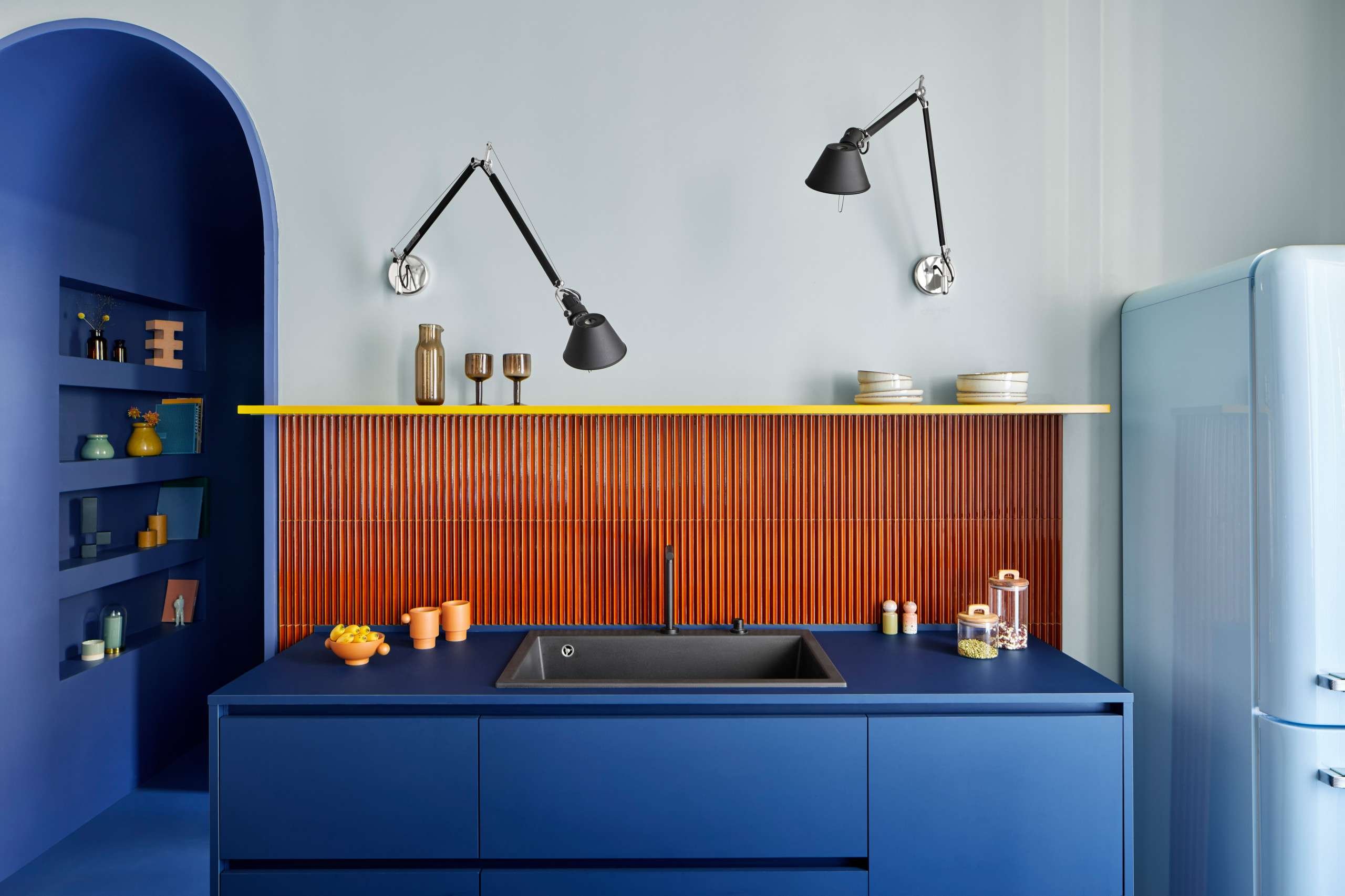 90mq Diventano Elegantissimi Usando Il Colore Blu Reale
