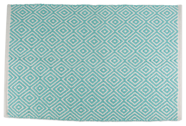 DII Rug Diamond 2'x3' Aqua - Contemporary - Area Rugs - by Design ...