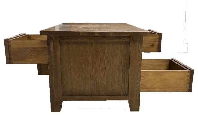 Mission 8 Drawer Coffee Table - Walnut - Craftsman - Coffee Tables - by ...
