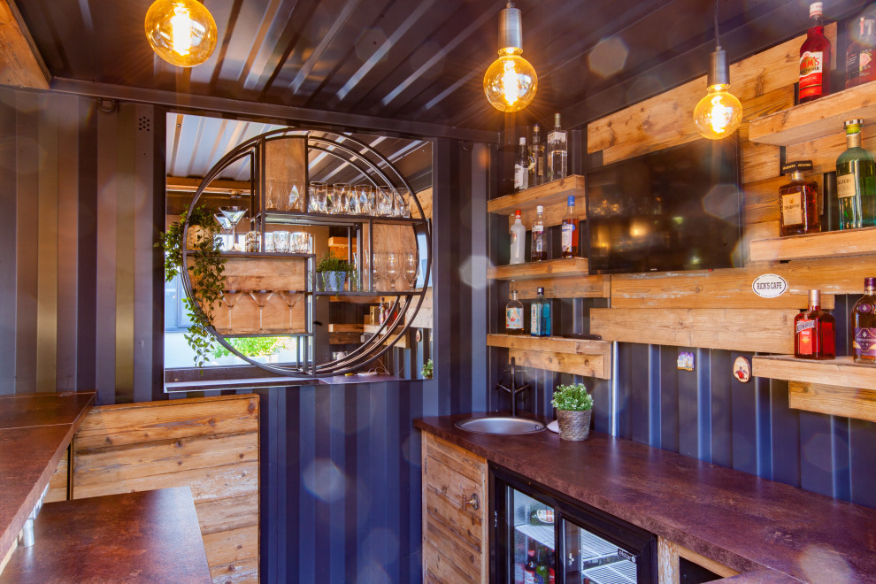 The Container Bar Garden - Contemporary - Landscape - Hampshire - by ...