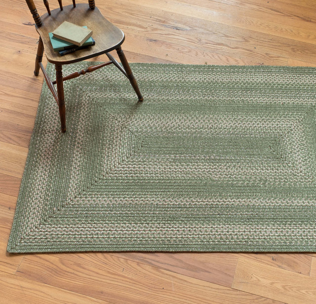 Homespice Decor - 2.5 x 9' Oval Hillside Ultra Durable Braided Rug, 2.5 ...